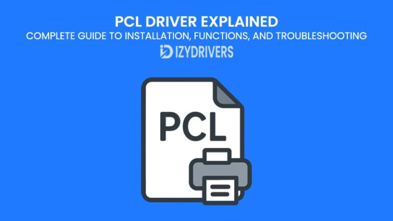 PCL Driver Explained: Complete Guide to Installation, Functions, and ...